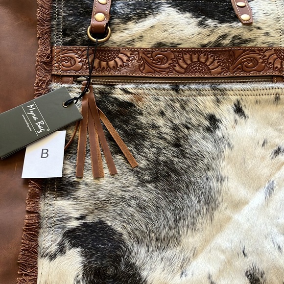 Myra Bag | Bags | Nwt Myra Bag Oakley Specks Hand Tooled Leather Canvas ...